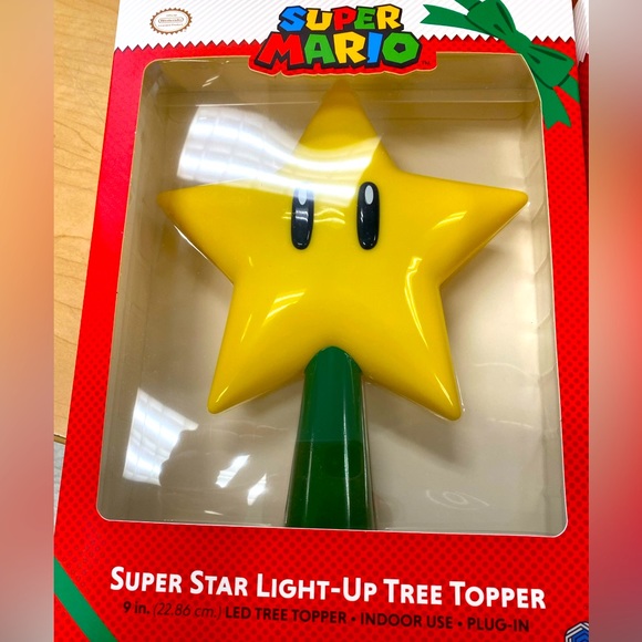 Nintendo | Holiday | Nintendo Super Mario Nib Super Star Light Up Tree ...